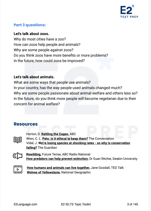 IELTS 20 x Topic Toolkit - E2